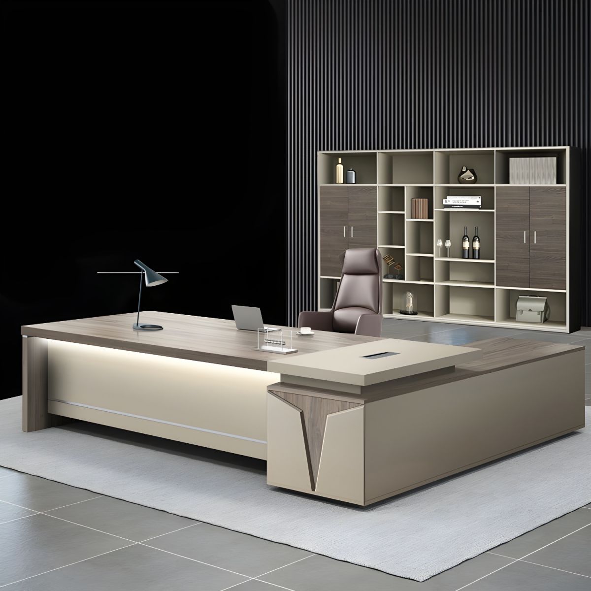 Luxurious Modern Executive Desk - Furniture Village