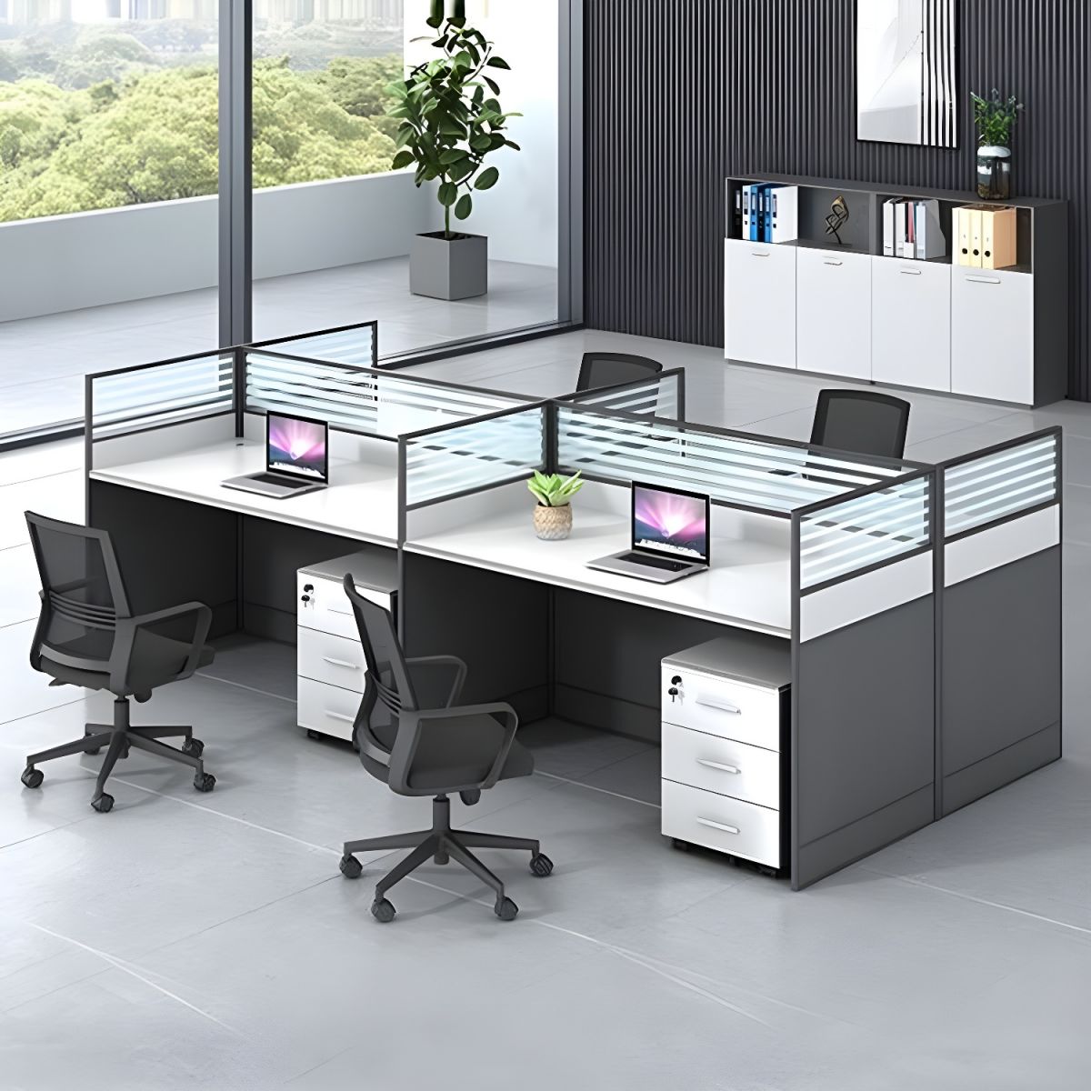 Open view office modular workstation - Furniture Village