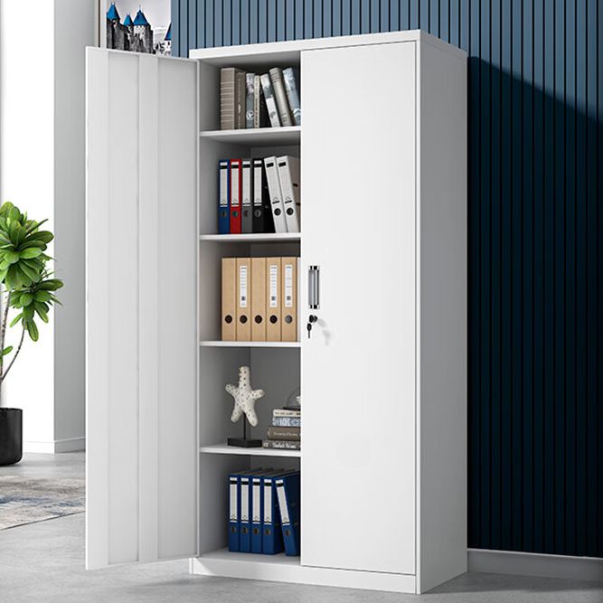 Two door vertical metallic office cabinet - Furniture Village