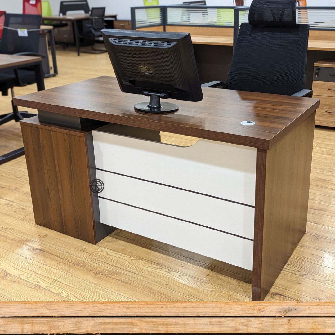 4-seater oval office boardroom table. - Furniture Village